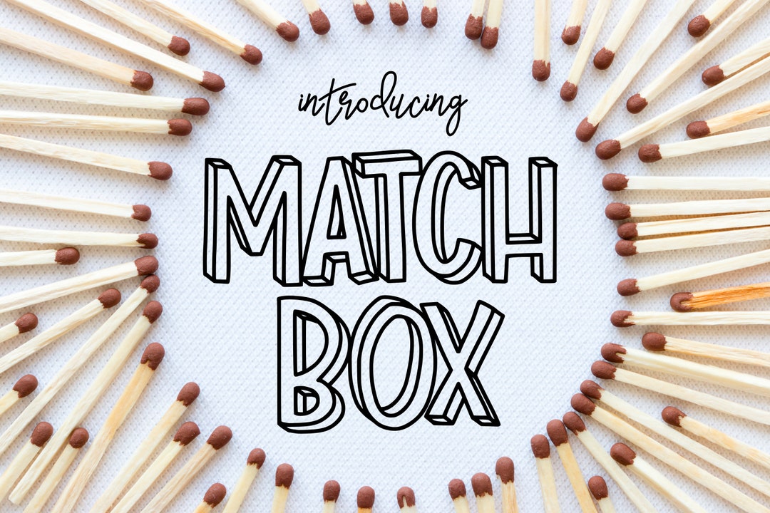 Matchbox | Handwritten Commercial Use Font - Etsy
