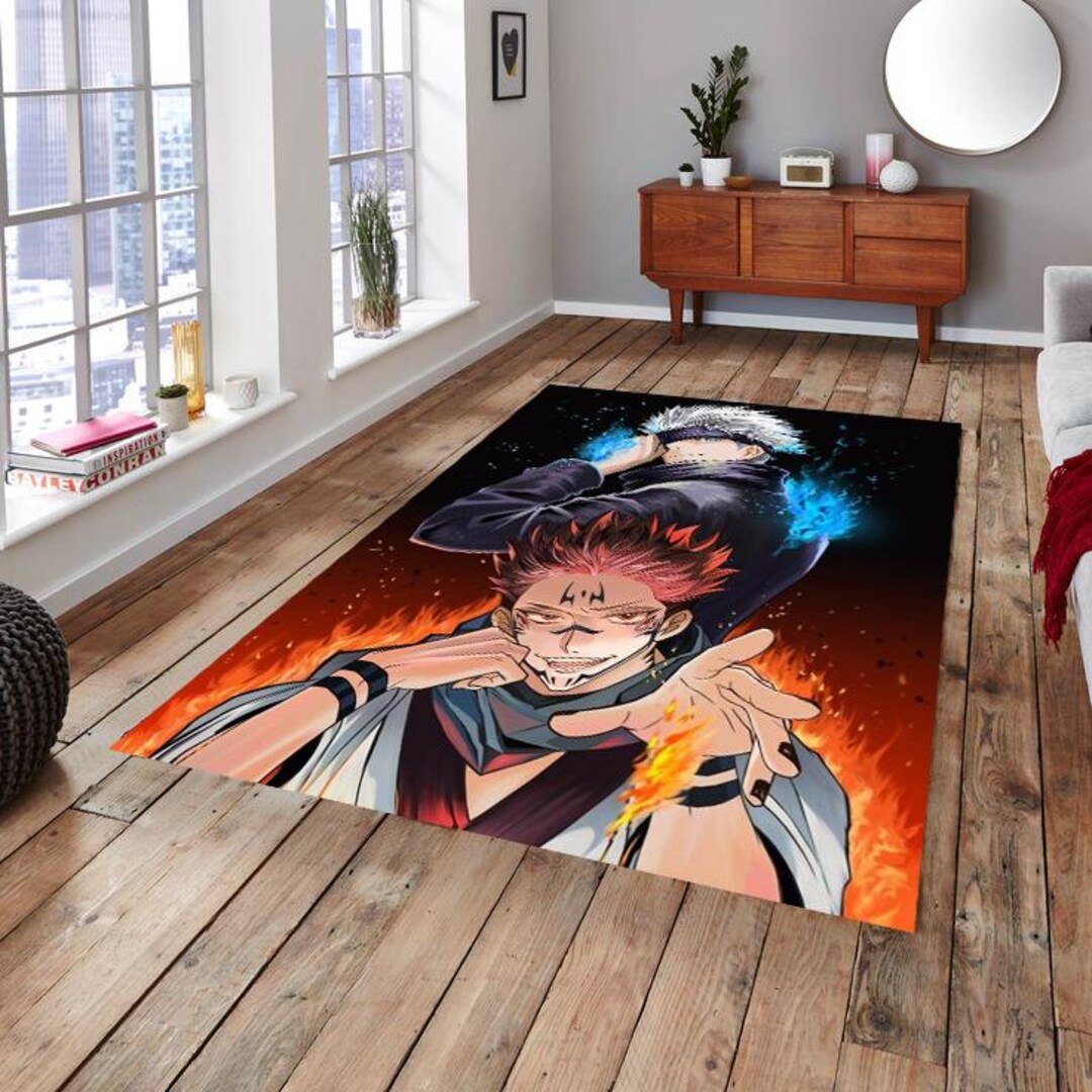 Anime Character Rug, Manga Theme Decor, Washable Non-slip Area Rug - Etsy