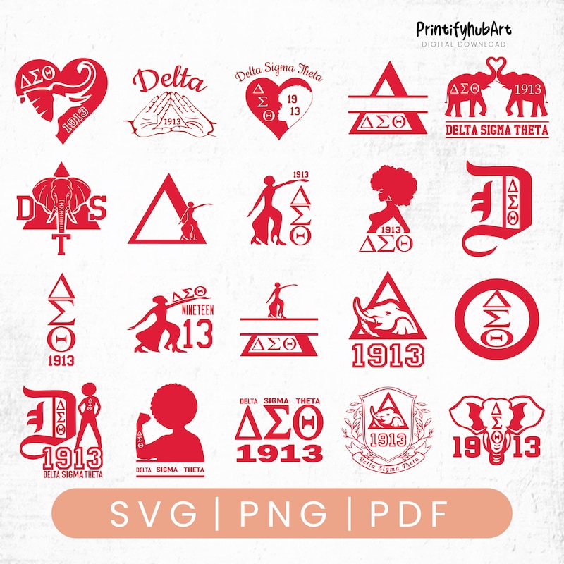 Delta Sigma Theta Sorority Logo - Etsy