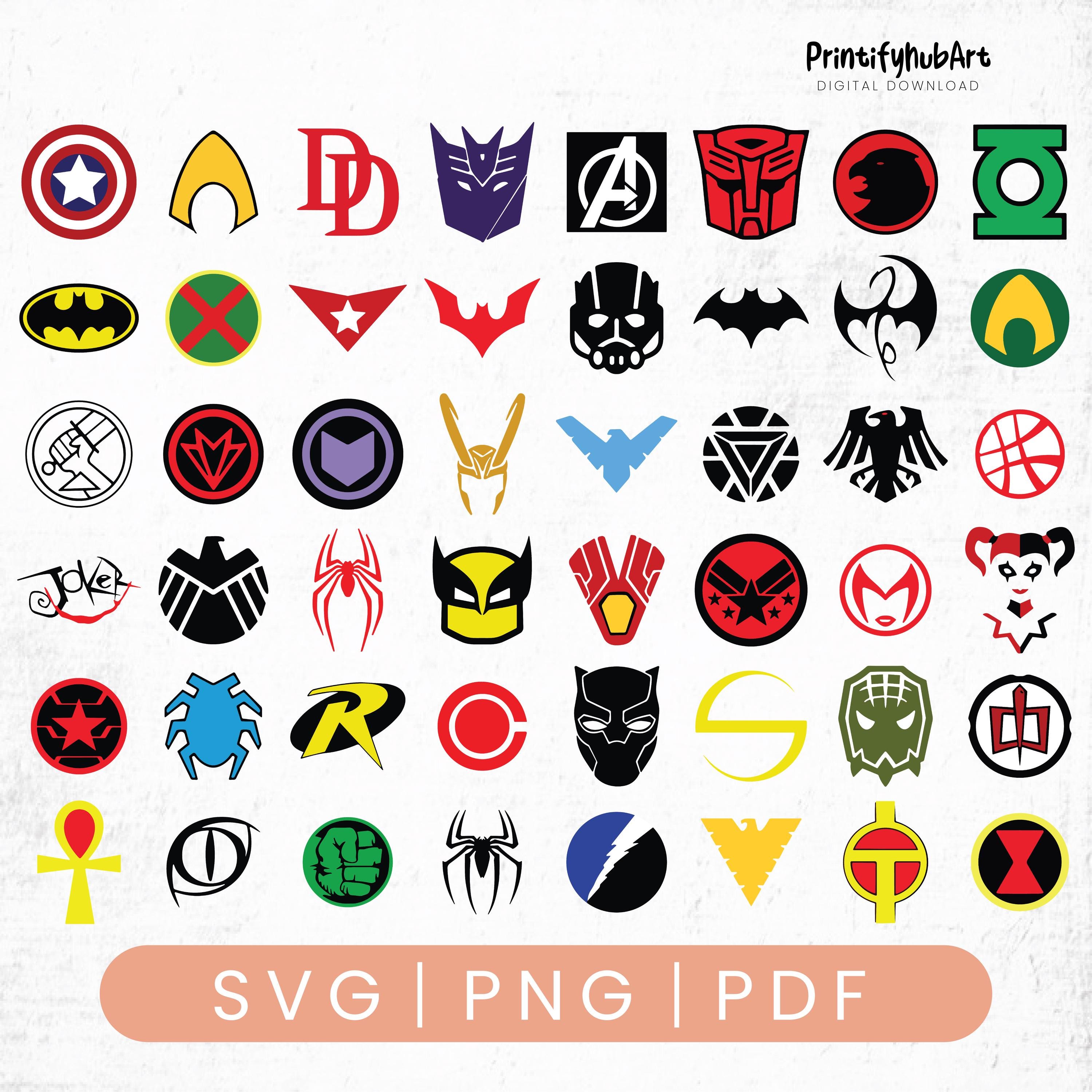 Super He.ro Logo SVG PNG EPS Files Bundle, Super He.ro Logo Layered ...