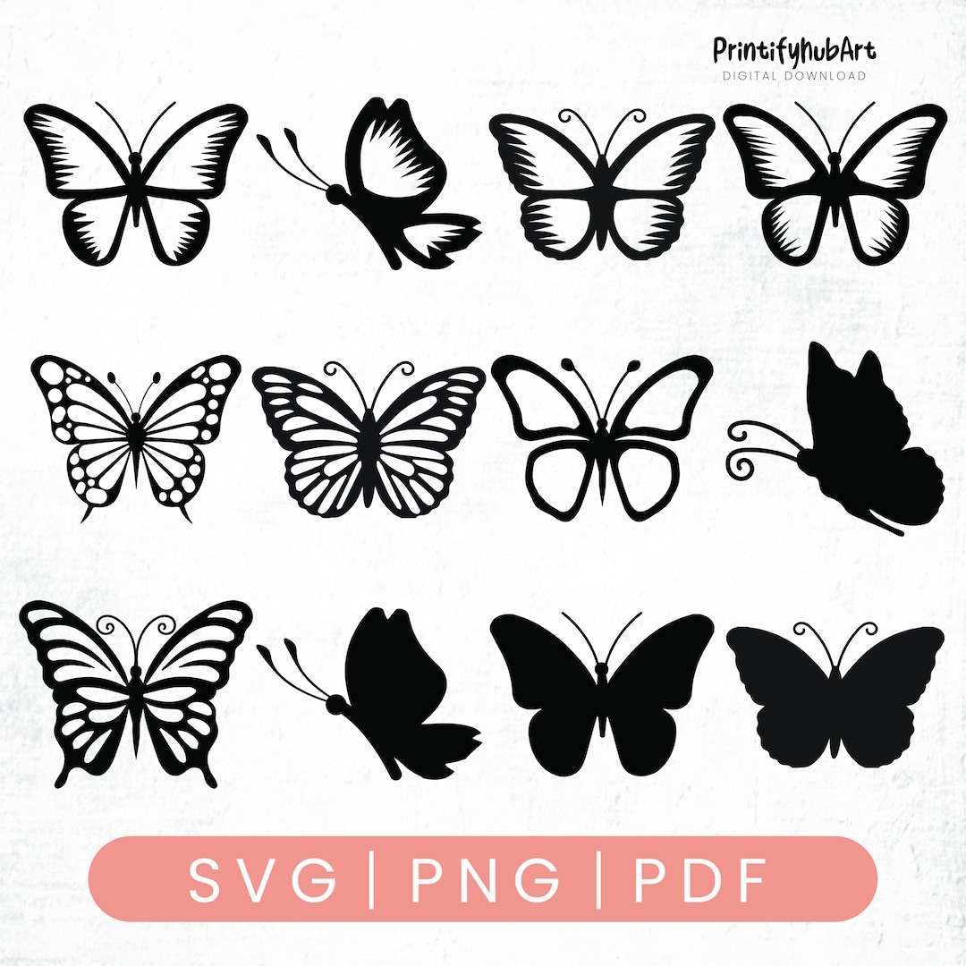 Butterfly SVG Bundle, 26 Unique Designs Butterfly SVG, Butterfly SVG ...