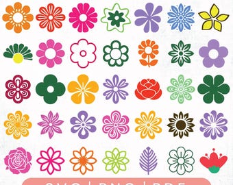 Floral Svg Bundle, Flower Svg Bundle, Flowers Bundle SVG, Wildflower ...