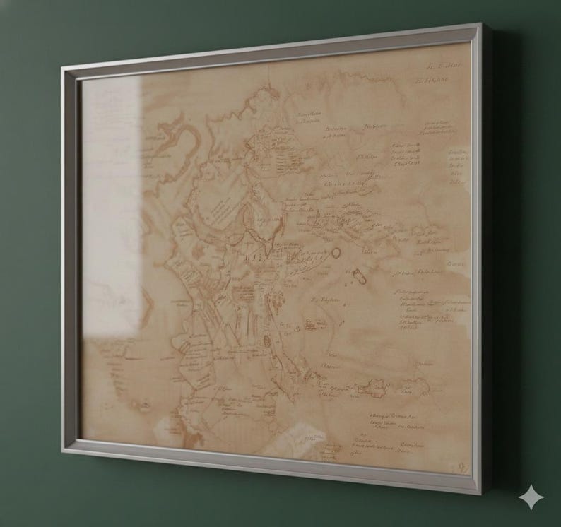 Framed 1897 Beverly MA Map Reproduction – Ryal Side Land Grants - Etsy