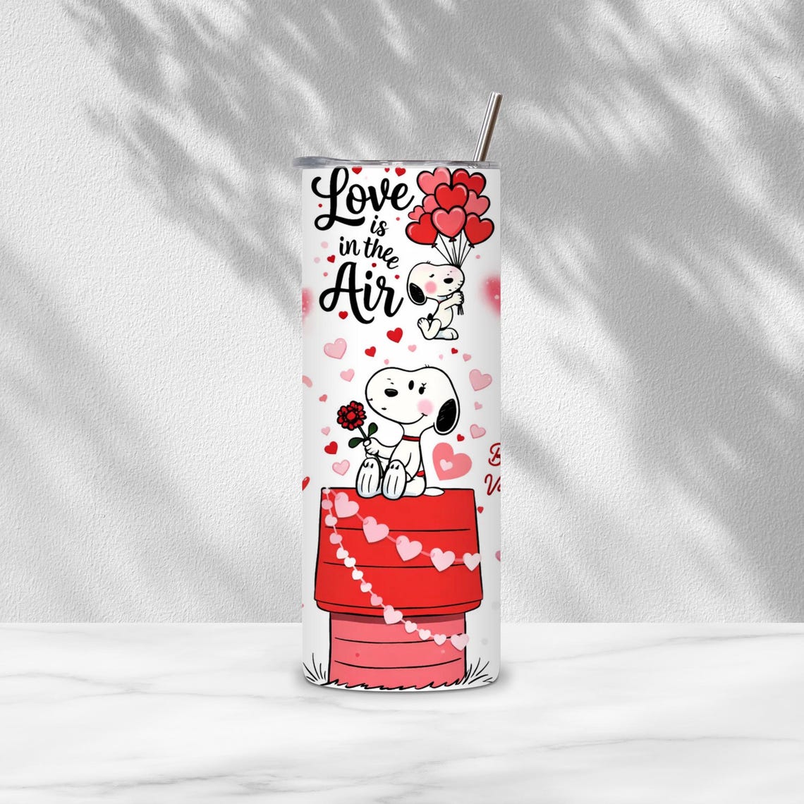 Snoopy Cartoon Tumbler Wrap – 20oz Skinny Sublimation Design (digital ...
