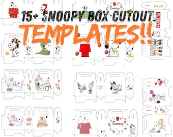 Valentine Box Cutout Templates Mega Bundle – 15+ Designs Printable Gift ...