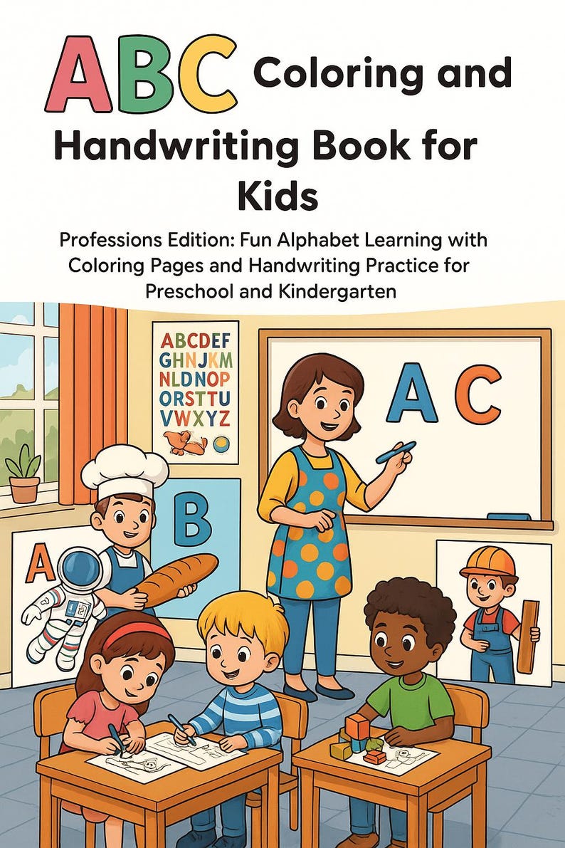 ABC Coloring and Handwriting Worksheets for Kids Ages 3–7 | Alphabet ...