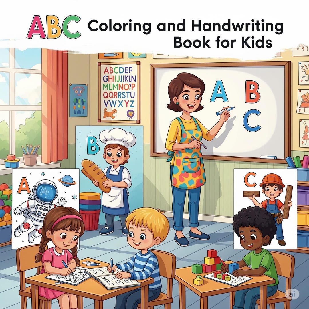 ABC Coloring and Handwriting Worksheets for Kids Ages 3–7 | Alphabet ...