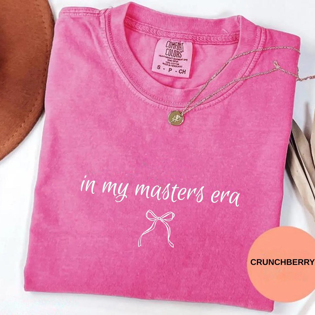 Masters Era Graduation Gift Comfort Colors Shirt - MBA Degree Long ...