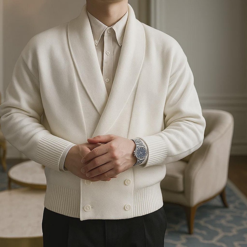 Men Cardigan Blazer - Etsy