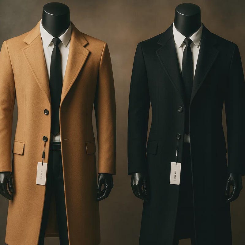 Extra Long Mens Overcoat - Etsy