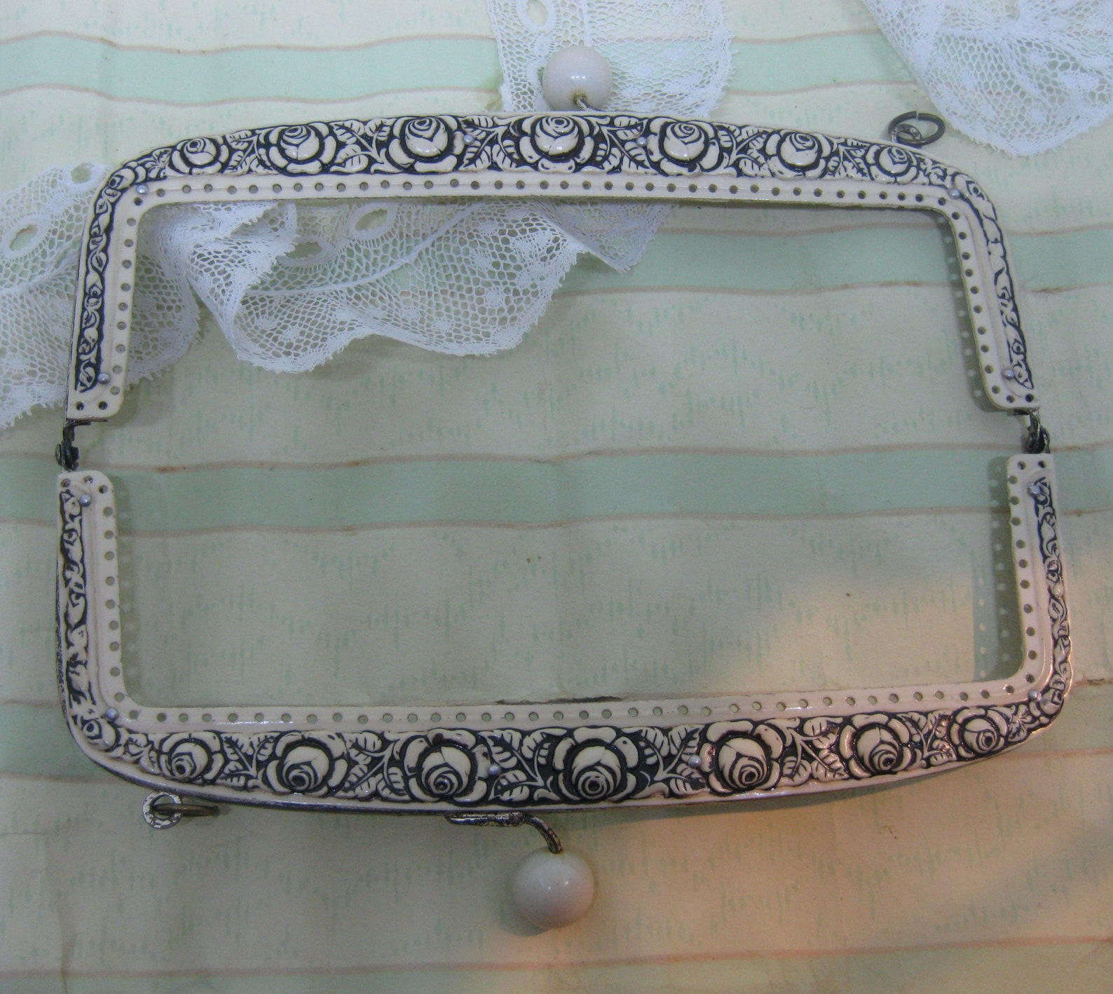 French Art Deco Vintage Bag Frame Celluloid Bag Frame Purse - Etsy