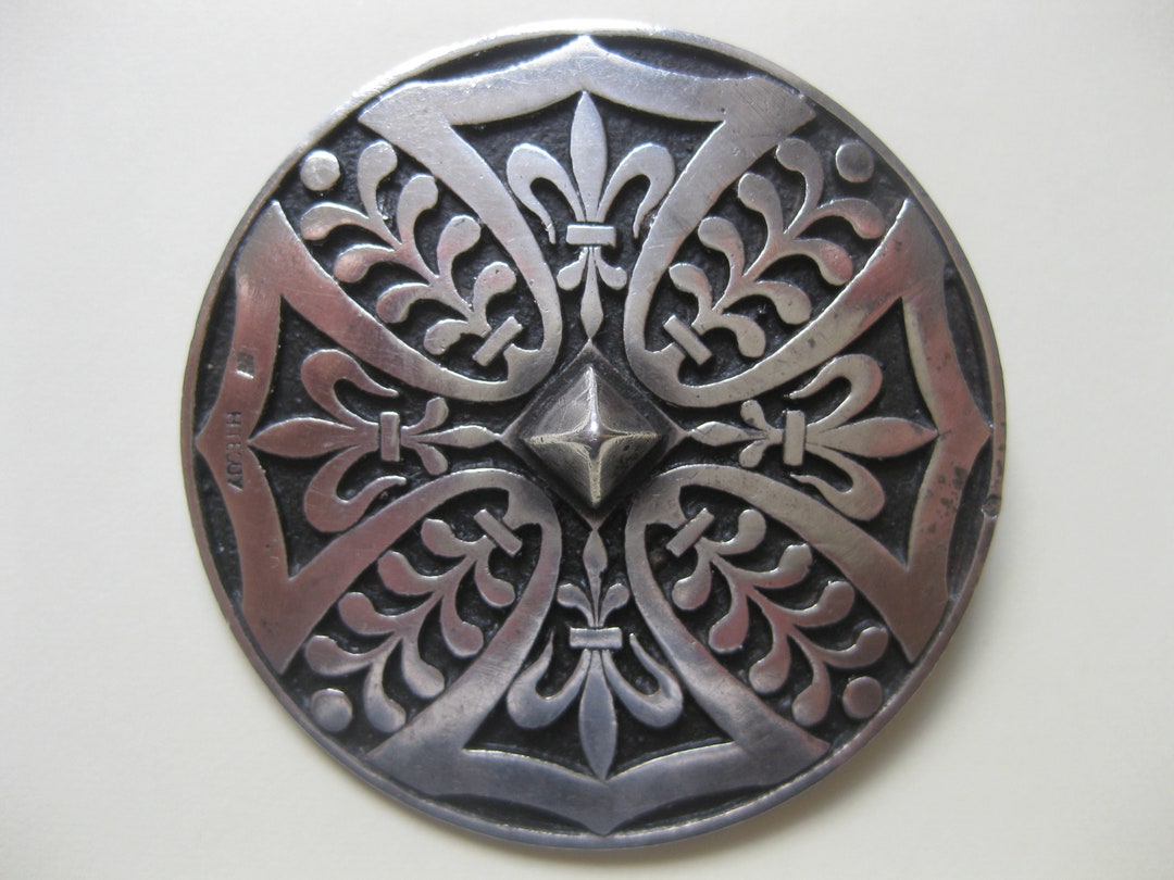 Henri Teguy Rare Find Vintage French Art Deco Silver Brooch Signed ...