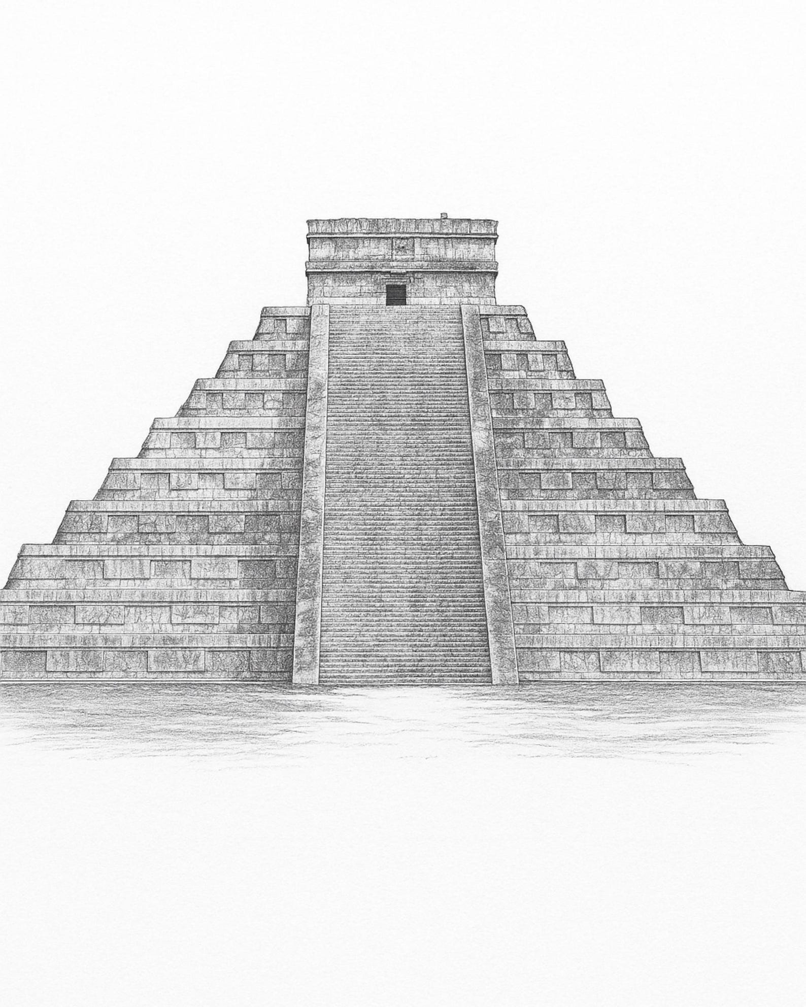 Seven Wonders of the World Sketch Set Printable Wall Art Travel Poster ...