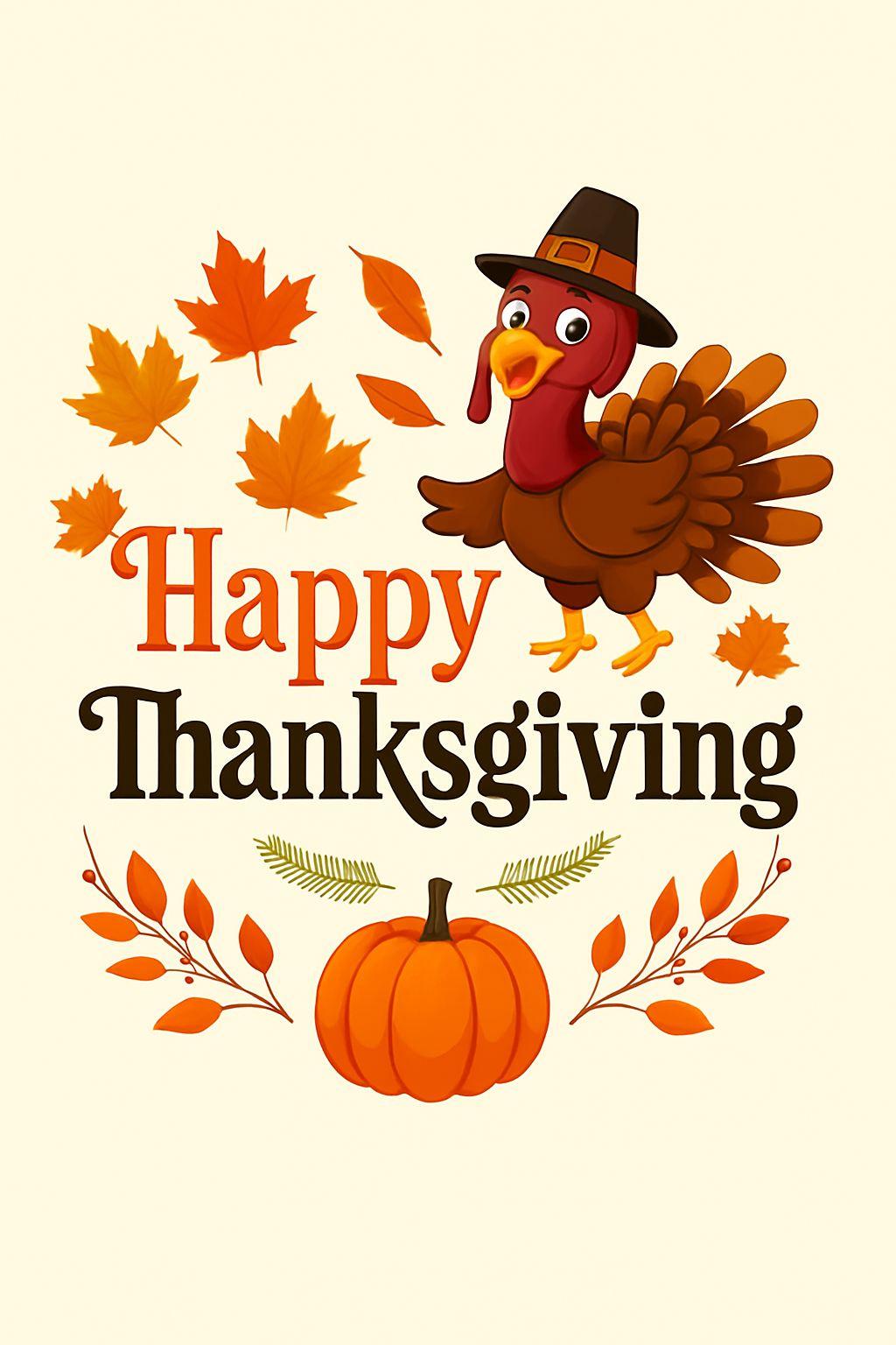 Happy Thanksgiving Turkey Card - Etsy