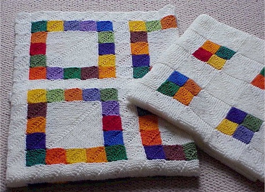 Child's Play Knit Quilt - Etsy