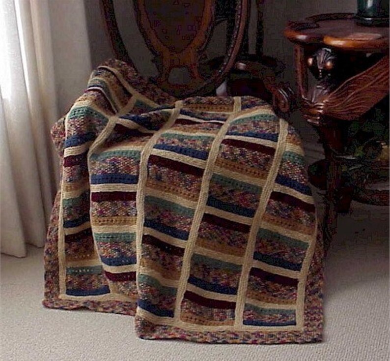 Roman Squares Knit Quilt - Etsy