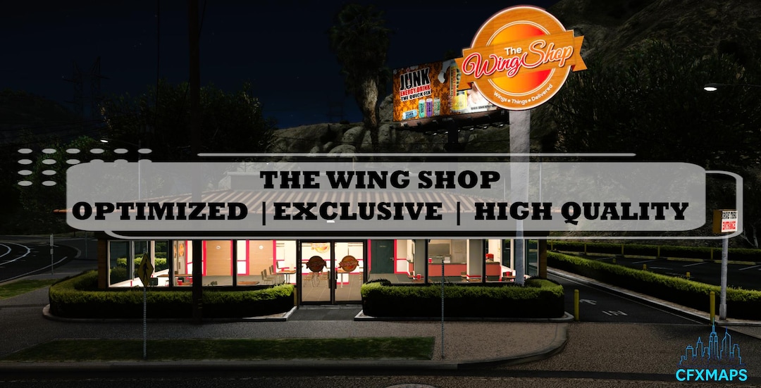 Wing Shop | Restaurant MLO | Fivem Ready - Drag and Drop Install - Etsy