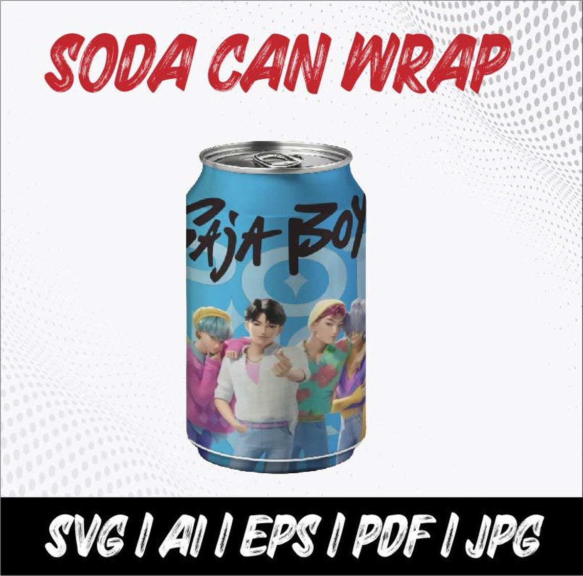 Kpop Soda Can Wrapper Label | Saja Boys Fan Art (digital Download) - Etsy