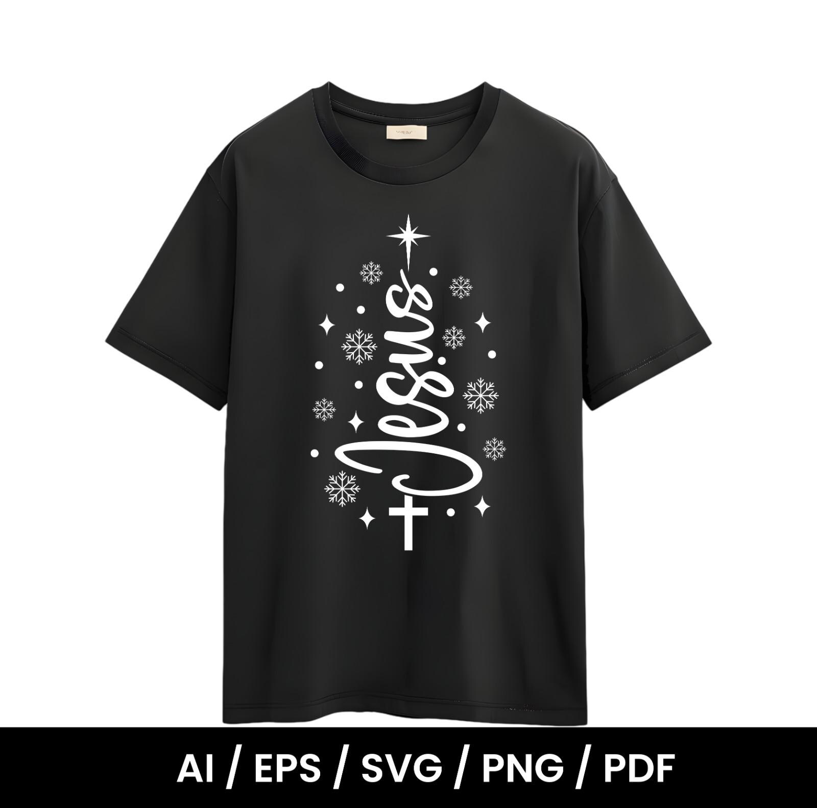 Jesus Christmas Tree SVG Bundle, Christian Shirt Design (digital) - Etsy
