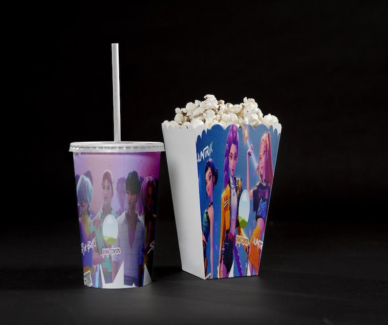 K-pop Demon Hunters Popcorn Boxes | Huntrix Girls & Saja Boys (DIY ...