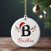 Christmas Alphabet PNG: Santa Initial Ornament, Custom Name (digital ...