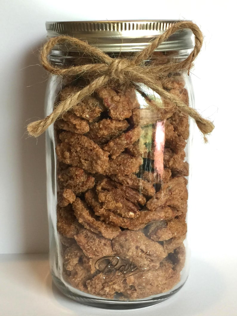 Mama's Candied Pecans in Mason Jars- Flavors: Cinnamon, Pumpkin Spice ...