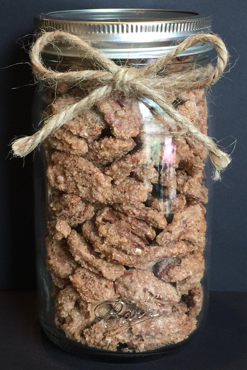 Mama's Candied Pecans in Mason Jars- Flavors: Cinnamon, Pumpkin Spice ...