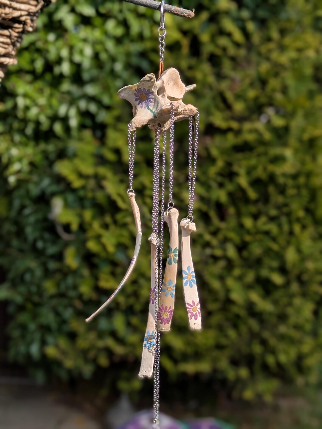 Handmade Painted Sheep Bone Chimes – Ostara Spring Equinox Decor - Etsy