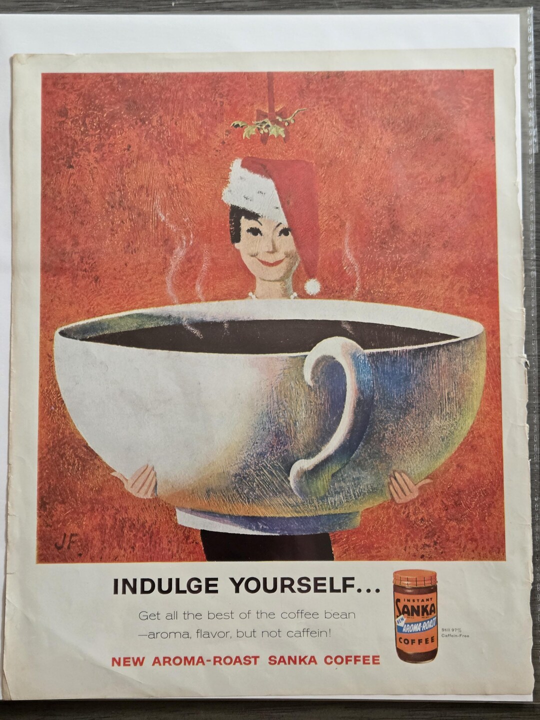 Vintage Sanka Coffee Magazine Ad - Etsy