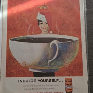 Vintage Sanka Coffee Magazine Ad - Etsy