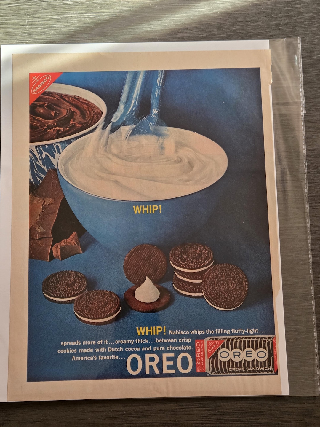 Vintage Oreo Cookie Magazine Ad - Etsy