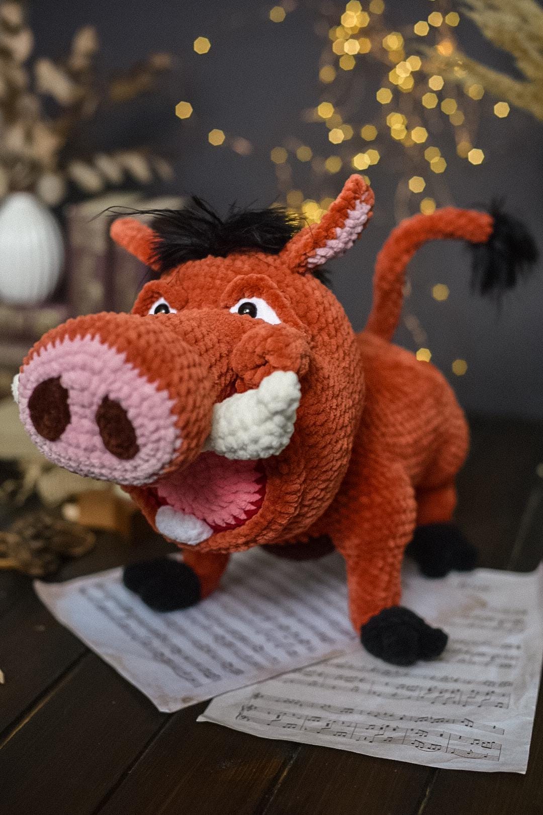 Plush Warthog Crochet Pattern - Printable PDF A Crocheted Toy for Games ...