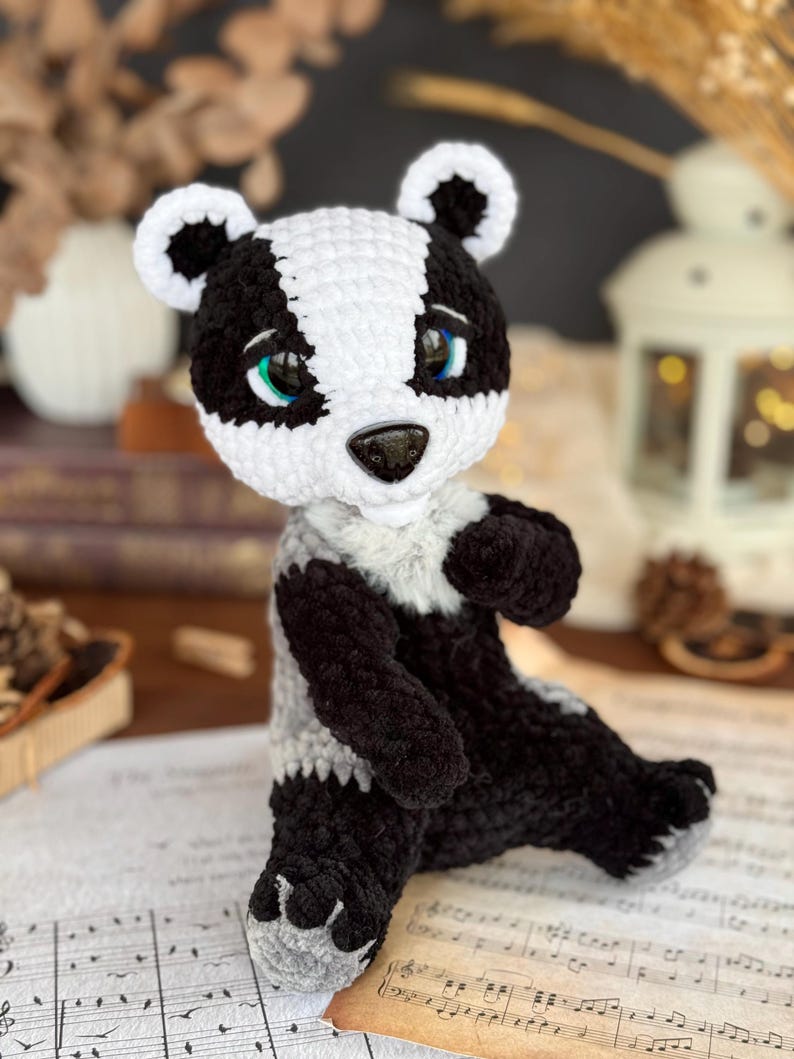 Plush Badger Crochet Pattern - Printable PDF - Etsy