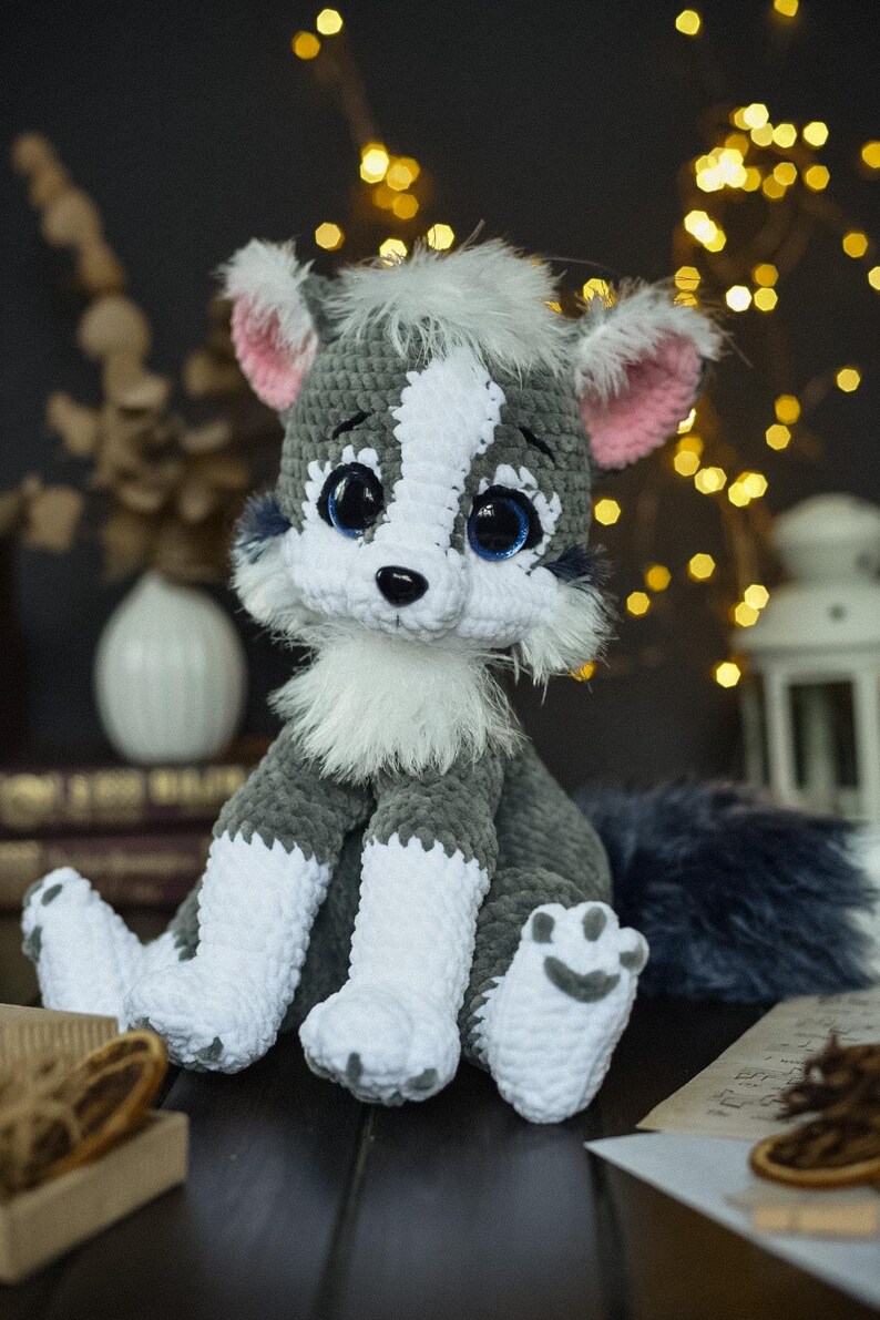 Plush Wolf Cub Crochet Pattern - Printable PDF A Crocheted Toy for ...