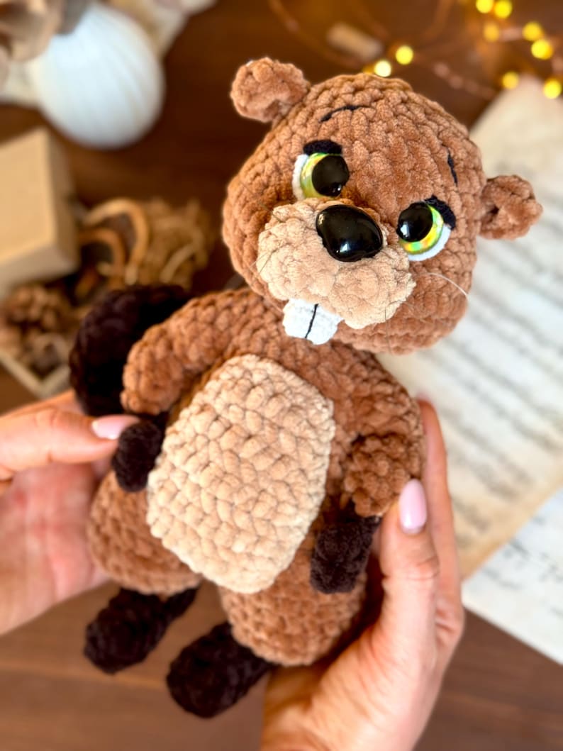 Plush Beaver Crochet Pattern - Printable PDF A Crocheted Toy for Games ...