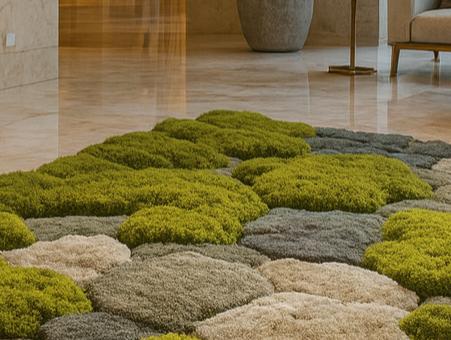 Handmade Tufted Moss Rug – 3D Landscape Carpet, Nature Inspired - Etsy
