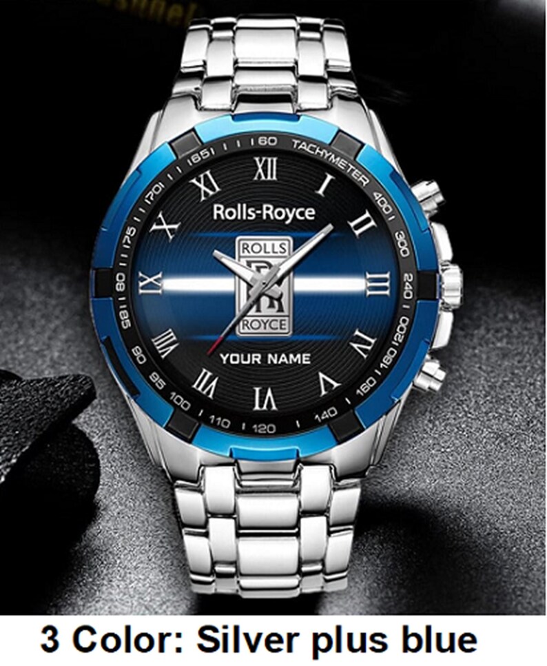 Personalized Rolls Royce Car Logo Watch Customized With Name/text Gift ...
