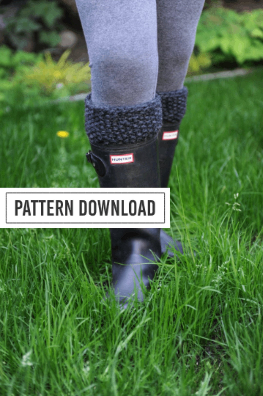 KNITTING PATTERN: Boot Cuffs, Boot Cuff, Boot Toppers, Boot Socks, Easy ...