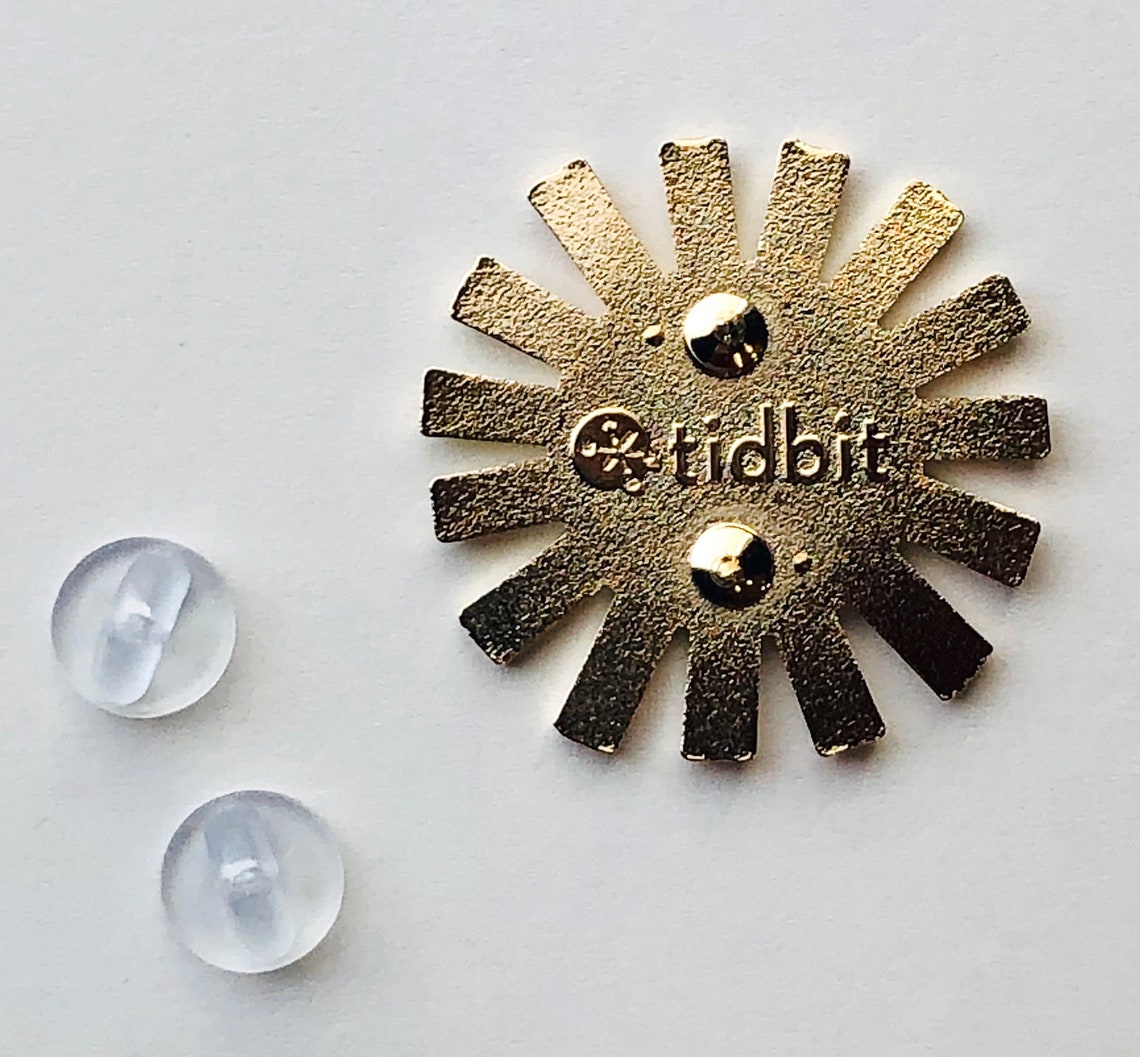 Rainbow Sun Enamel Pin - Etsy