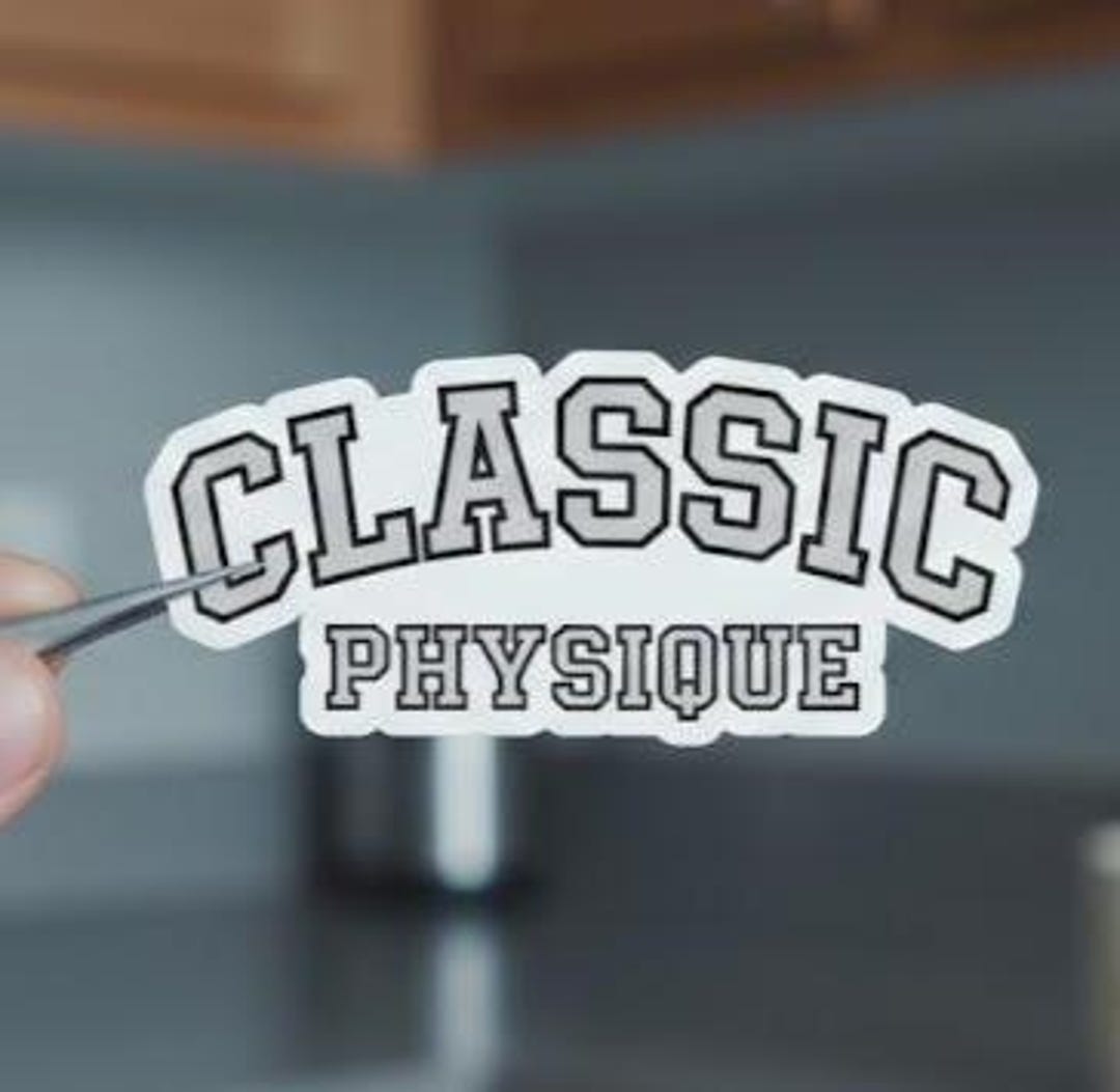 Classic Physique Sticker: Vinyl Decal for Bodybuilding - Etsy