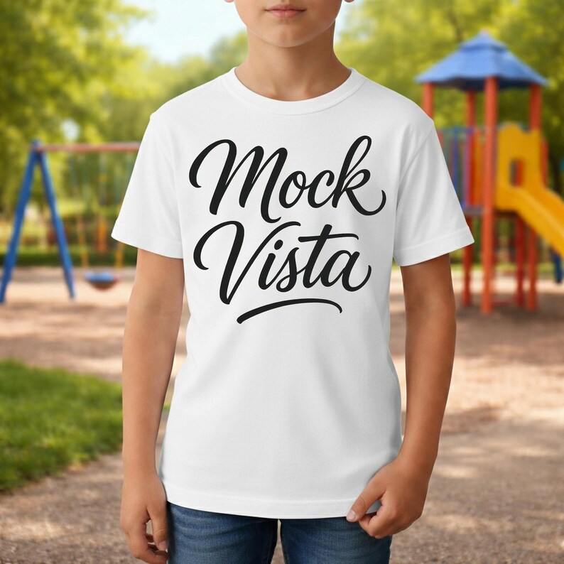 Gildan 5000B Youth T-shirt Mockup Bundle | Kids Model Heavy Cotton Tee ...