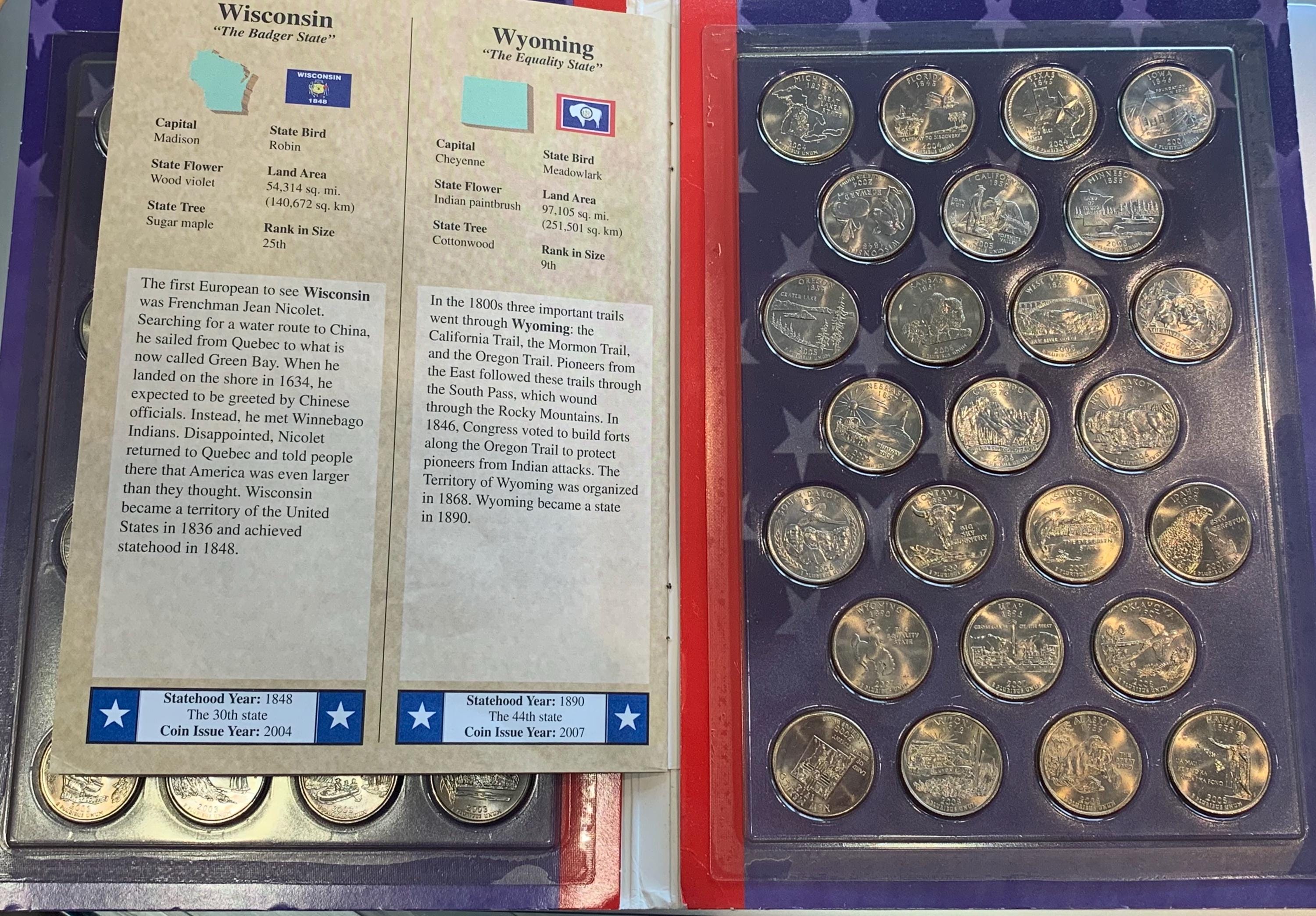 50 State Quarters Coin Collecting Folder - Etsy
