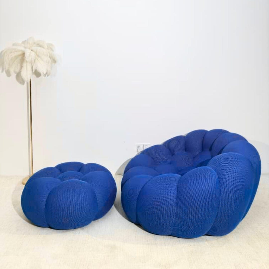 Custom French Blue Sofa Set - Etsy