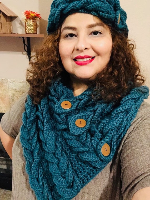 Crochet Braided Infinity Scarf Pattern