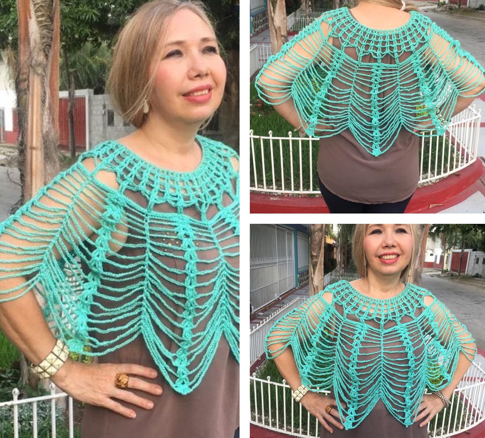 INSTANT DOWNLOAD Cursive Long Capelet PDF Pattern - Etsy