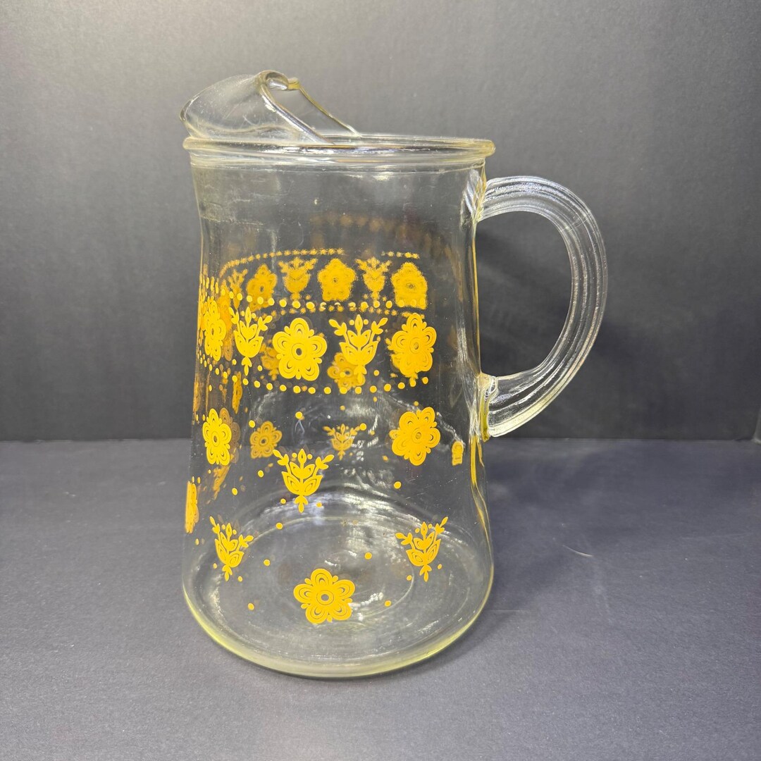 Corning Corelle Vintage Clear Glass Pitcher 