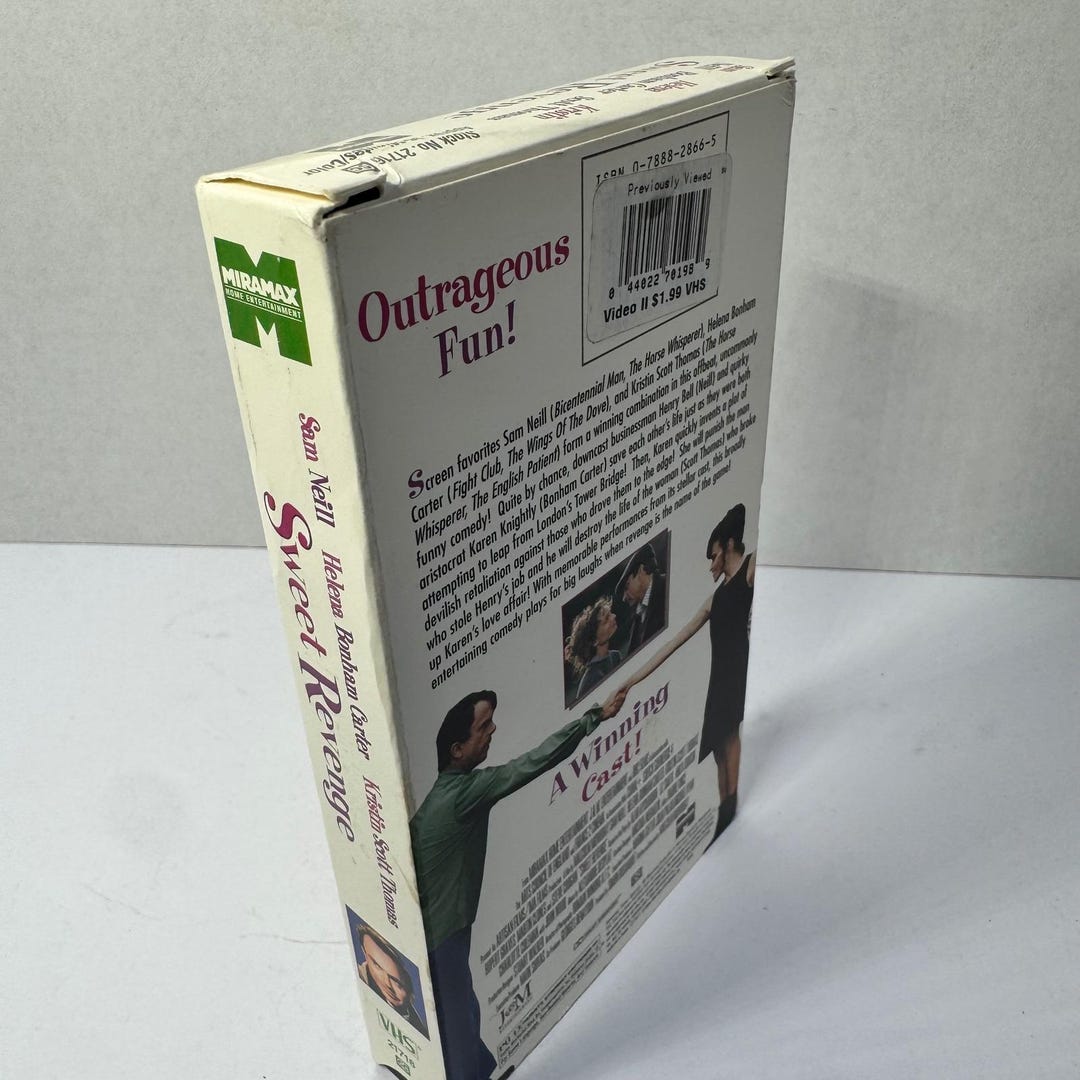 Sweet Revenge VHS Sam Neill Helena Bonham Carter Miramax 1998 Comedy ...