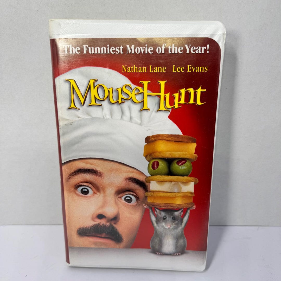 Mousehunt VHS 1998 Dreamworks Comedy Nathan Lane Lee Evans Clamshell ...