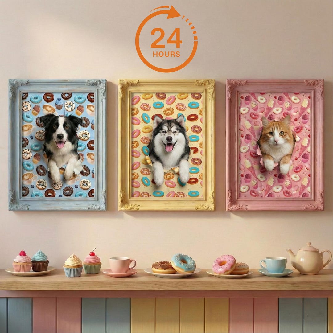 Custom Pet Portrait, Photo-style Artwork | Styled Pet Photography ...