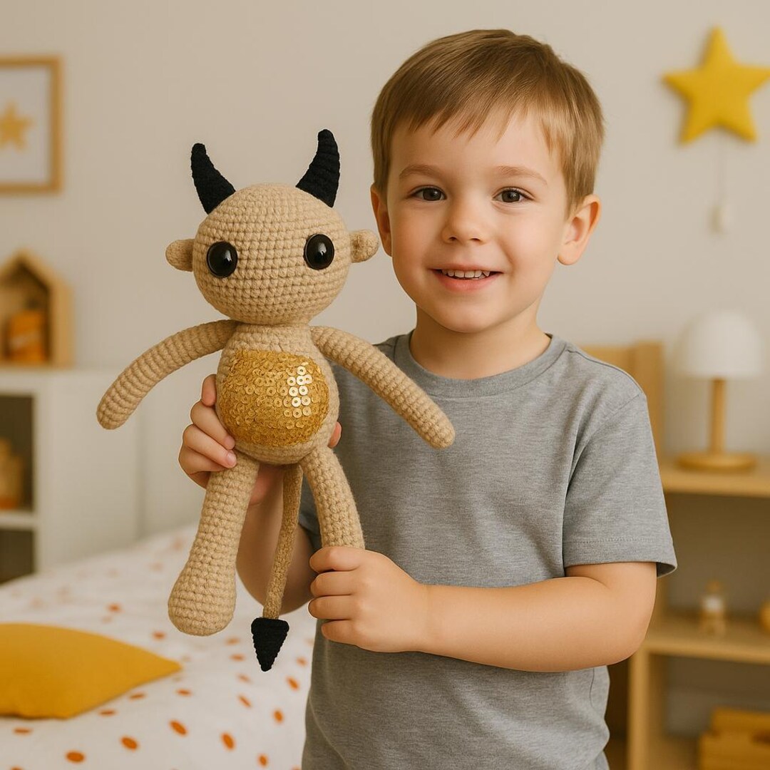Devil Amigurumi Crochet Pattern – Cute Little Devil Plush Toy PDF, DIY ...